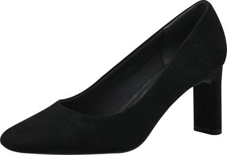 Tamaris Damen Pumps Leder Blockabsatz; Black/schwarz; 41 EU