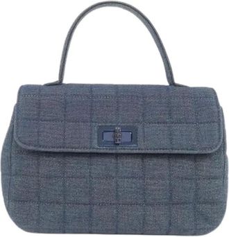 Chanel Pre-owned Sac bandouli&egrave;re en denim - Femme - Pre-owned - Bleu - Taille: ONE Size