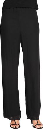 Alex Damen Wide Leg Dress Pant for Mother of The Bride, Elegant Party Outfit (Plus Size) Klassische Hose, Schwarzes Chiffon, 2X