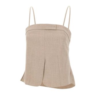 The Garment Femme, Tops, Beige, Taille: 34 FR Pisano Suiting Top