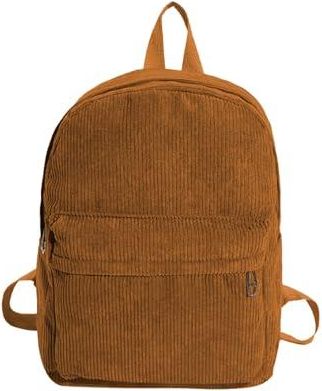 Generic Sac &agrave; dos d&eacute;contract&eacute; en velours c&ocirc;tel&eacute; pour &eacute;tudiant - Sac &agrave; bandouli&egrave;re pour femme - Sac &agrave; dos pr&eacute;scolaire - Pour gar&ccedil;ons, jaune, taille unique