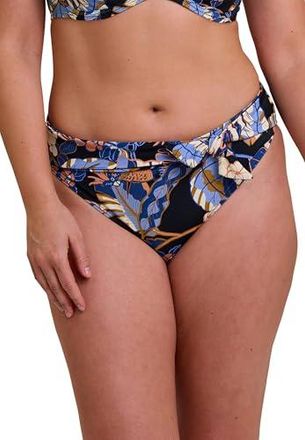Sans Complexe Femme Fidji_68pam96 Bas De Bikini, Imprimé Exotique Noir, 48-52 EU