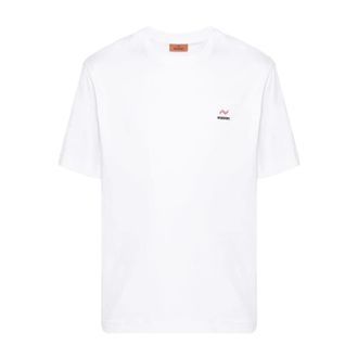 Missoni Wei&szlig;es Basic T-Shirt - - Tops - Herren - Wei&szlig; - M