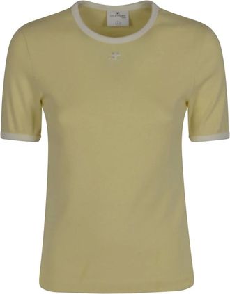 Courr&egrave;ges Damen, Oberteile, Gelb, XSGr&ouml;&szlig;e