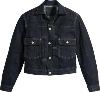 Levi's Femme, Vestes, Bleu, Taille: 40 FR Veste Trucker Type II en Denim Japonais