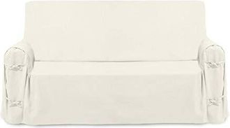 Soleil d'Ocre 112033 Panama Abdeckung von Sessel in Baumwolle Ecru 100 x 200 x 60 cm