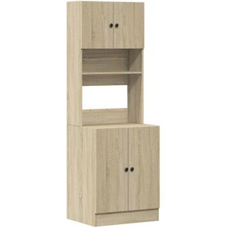 vidaXL Vidaxl - K&uuml;chenschrank Sonoma-Eiche 60x50x180 cm Holzwerkstoff
