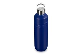 LE CREUSET Le Creuset Wasserflasche, großes Fassungsvermögen, 1000 ml, Azurblau, Edelstahl, vakuumisoliert, heiß- und kälteisoliert, breite Öffnung, leicht zu re