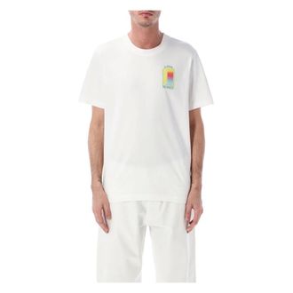 Casablanca Homme, Tops, Blanc, Taille: XL LArche T-Shirt