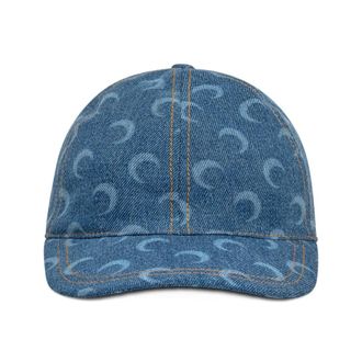 Marine Serre Moon Baseball Cap - - Accessories - Herren - Blau - ONE SIZE
