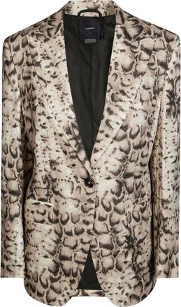 Pinko Pinko, Femme, Vestes, Beige, Taille: 38 FR Follina Jacket