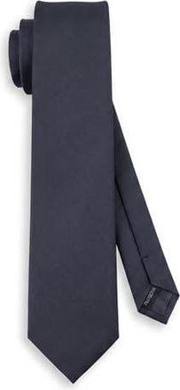 TigerTie Cravate pour homme : cravate classique de 7,5 cm au design uni, id&eacute;ale pour les rendez-vous daffaires, les occasions festives et les loisirs, anthraci