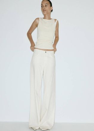 Mango Top col bateau &eacute;cru - Femme - XXS - MANGO