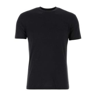 Tom Ford Kurz&auml;rmeliges T-Shirt mit Rundhalsausschnitt - - Tops - Herren - Schwarzk - S