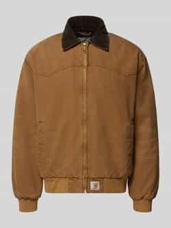 Carhartt Work in Progress Jacke mit Rei&szlig;verschluss und Label-Detail Modell Santa Fe