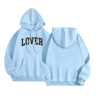 Generic Sweat &agrave; capuche pour femme Saint-Valentin 2026, bleu clair, XXL