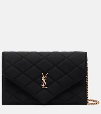 Saint Laurent Schultertasche Paris Mini aus Satin