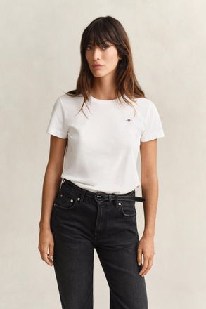 GANT Damen Shield T-Shirt (XXXL) Wei&szlig;