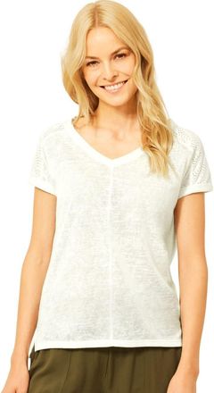 Cecil Damen B317967 Spitzenshirt, Vanilla White, XL