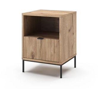 Vicco Table de nuit Eliza, Ch&ecirc;ne Viking, 40x55cm avec 1 tiroir, Vicco