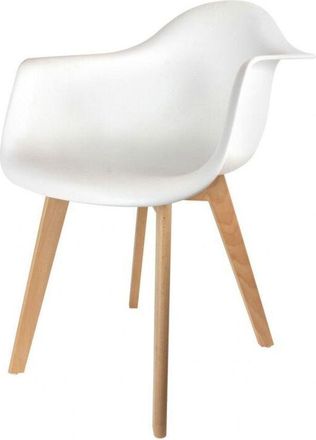The Home Deco Factory The Home Deco Factory - Fauteuil scandinave - Blanc - Livraison gratuite