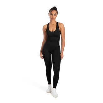 Smilodox Jumpsuit Damen Elsie, Seamless Einteiler mit Racerback, Ganzk&ouml;rperanzug geripptes Material, Sportanzug figurformender Fit, Overall atmungsaktiv, perfe