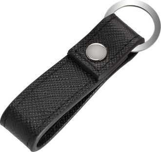 Zippo Schlüsselanhänger - Saffiano-Leder - Schwarz - In Geschenkbox