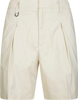 Paolo Pecora Homme, Shorts, Beige, Taille: L Bermuda 1 Pinces Tessuto Tecnico