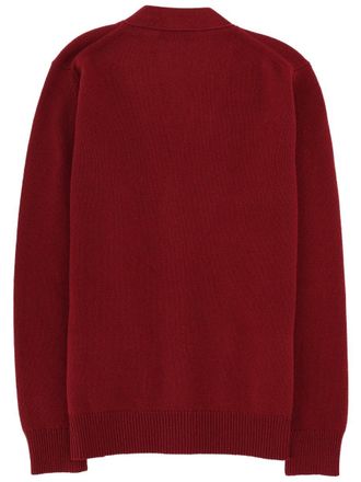 Gucci Logo Wool and Cashmere Cardigan - Red
