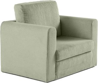 Best Mobilier Marilia - fauteuil - convertible déplimousse - en velours côtelé