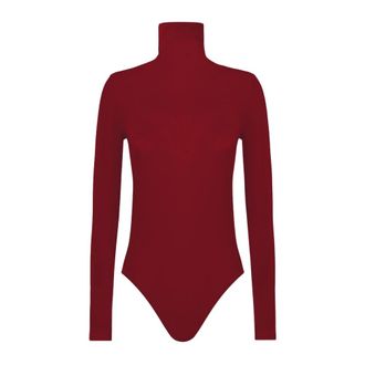 Wolford Nahtloser Woll-Body - - Tops - Damen - Rot - M