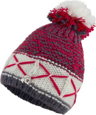 Guggen Mountain M&uuml;tze M&uuml;tze K013 Winterm&uuml;tze mit Bommel und leichtem Fleecefutter