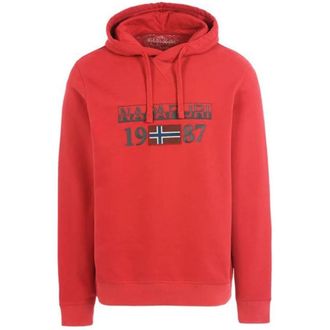 Napapijri Sportlicher Berthow Roter Hoodie - - Sweatshirts & Hoodies - Herren - Rot - S
