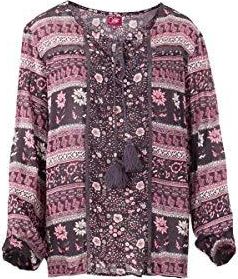 Coline Blouse crêpe de Viscose Manches Longues - Couleur : Noir - Taille : L