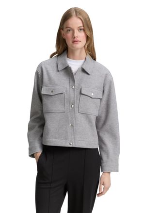 Tom Tailor Tom Tailor Denim Damen Overshirt in Woll-Optik