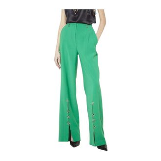 John Richmond Wide Leg Pants - - Trousers - Damen - Gr&uuml;n - 2XS