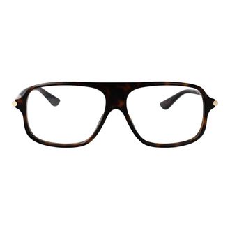 Alexander McQueen Am0555O Optische Brille - - Accessories - Herren - Braun - 57 MM