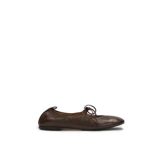 Kazar Dunkelbraune Ballerinas mit gebundenem Zehenriemen - - Shoes - Damen - Braun - 40 EU