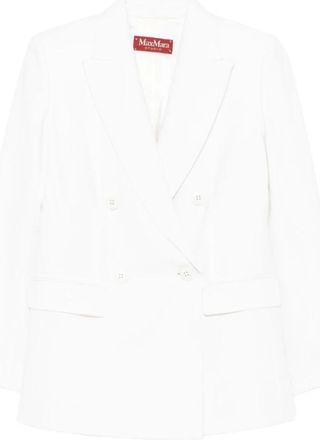 Max Mara Femme, Vestes, Blanc, Taille: 40 FR Grembo Blazer