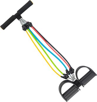 Generico Fu&szlig;pedal, Widerstandsband, Beindehnungsger&auml;t, elastisch, verstellbar, rutschfest, Ausr&uuml;stung f&uuml;r Taillentraining zu Hause, Armdehnung, Beinreduzierung