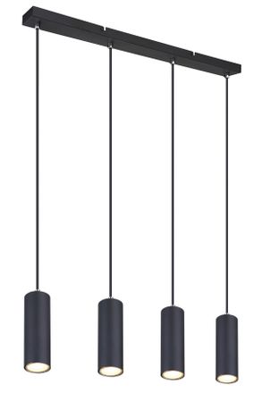 Globo Lighting H&auml;ngeleuchte, Schwarz, Metall, 6x120x65 cm, Lampen & Leuchten, Innenbeleuchtung, H&auml;ngelampen, Esstischlampen