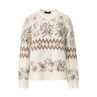 Fabiana Filippi Maille col rond - Femme - Pulls - Blanc - Taille: 38 FR