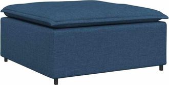 vidaXL Modulares Sofa-Fußhocker-Modul Blau 100 x 100 x 48 cm Vidaxl