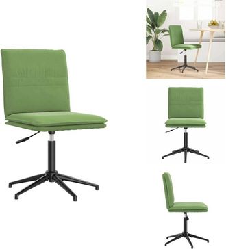 vidaXL Esszimmerstuhl Hellgrün Samt - Esszimmerstuhl - Esszimmerstühle - Stuhl - Küchenstuhl