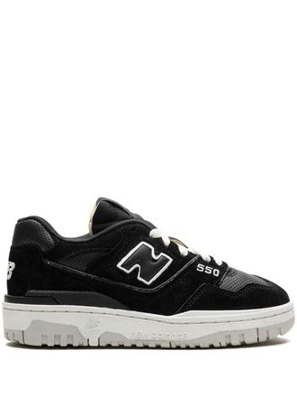 New Balance 550 Wildleder-Sneakers - Schwarz