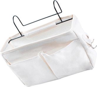 NUOBESTY H&auml;ngende Betttasche aus Dickem Baumwoll Material Gro&szlig;e Kapazit&auml;t Aufbewahrungstasche f&uuml;r Kosmetik und Kleinteile Praktische Bettorganizer f&uuml;r Schlafzi