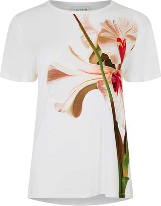 Ted Baker T-Shirt f&uuml;r Damen, Schmal (Nacktrosa)