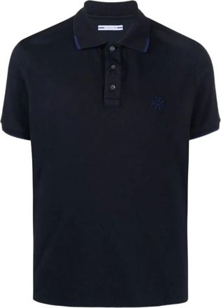 Jacob Cohen Polo en coton bross&eacute; - Homme - Tops - Bleu - Taille: S