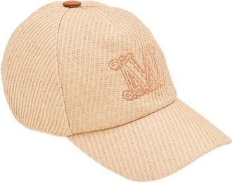 Max Mara Caps & Mützen - Jez Rafia Baseball Cap - Gr. 57 - in Beige - für Damen