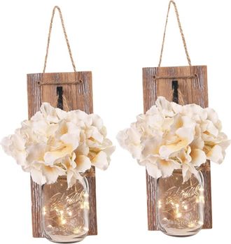 Valiclud Wandleuchte Retro Stil mit Glas Kerzenhalter Dekorative Wandlampe f&uuml;r Wohnzimmer und Festliche Beleuchtung